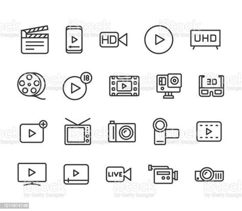 간단한 동영상 편집 관련된 벡터 라인 아이콘의 집합입니다 필터 프레임 속도 및 더 많은 같은 아이콘을 포함 되어 있습니다 편집 가능한 선입니다 48 X 48 픽셀 완벽