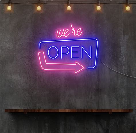 Open And Closed Neon Signs The Neon Factory Australia