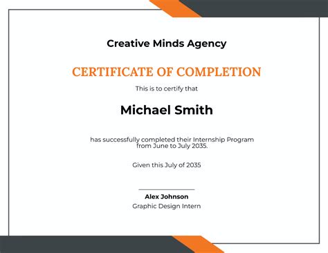 Free Printable Internship Certificate Templates To Customize Online