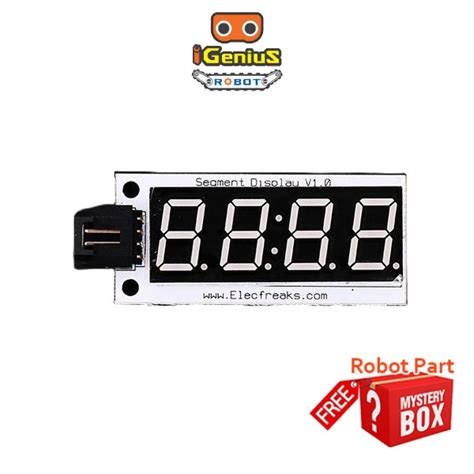 elecfreaks 7 segment led 0 56 มีของแถม brick arduino program makecode