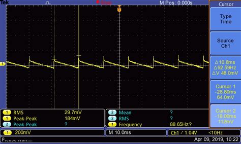 TPS64203 Switching Freq Of The TPS At Almost No Load For Both Boards Power Management Forum