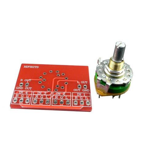 Dlhifi 4 Ways Input Signal Selector Switch Pcb Board With Alps