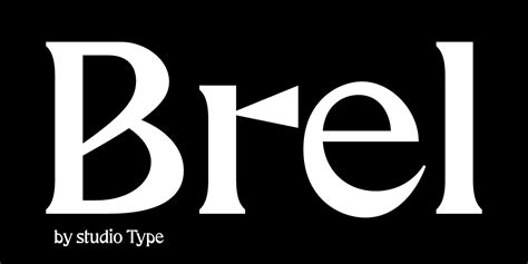Typeface Of The Month Brel Slanted
