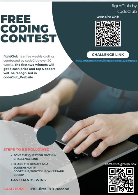 Jatin Kishore M On Linkedin Free Coding Contest For All Fightclubs