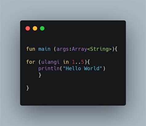 Perulangan For Pada Kotlin Belajar Coding
