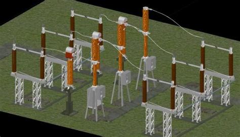 Electrical Substation 3d In Dwg 9 56 Mb Cad Library