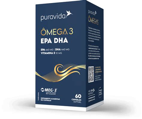Ômega 3 Epa Dha 60 E 120 Caps Puravida Japa Suplementos 11 Lojas Em Curitiba E Delivery