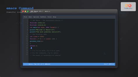 Emacs Command Linux Complete Guide To The Powerful Text Editor Codelucky