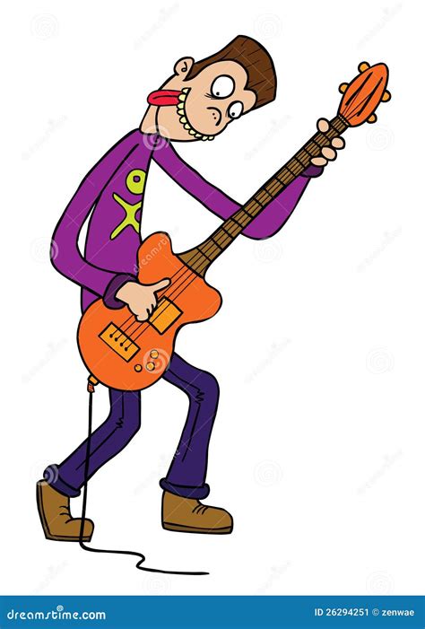 Bass Player Stock Vector Illustration Of Vector Cartoon 26294251