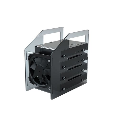 Стойка для жестких дисков 4 отсека акрил 3,5 дюйма HDD кронштейн ...