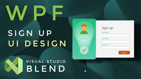 WPF Tutorial Storyboard In Visual Studio Blend Sign Up UI YouTube
