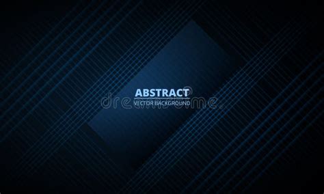 Dark Blue Abstract Geometric Modern Presentation Luxury Paper Cut Halftone Background Stock