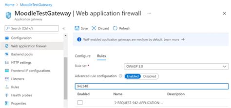 Microsoft Azure Web Application Firewall Waf Blocks Some Moodle Calls Eduroll It Blog