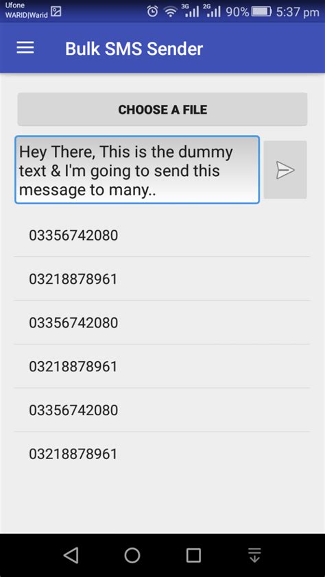 Open Source Bulk SMS Sender Android App Coding Infinite