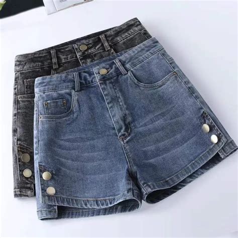 Summer Women Denim Shorts Korean New Streetwear Fashion Jeans High