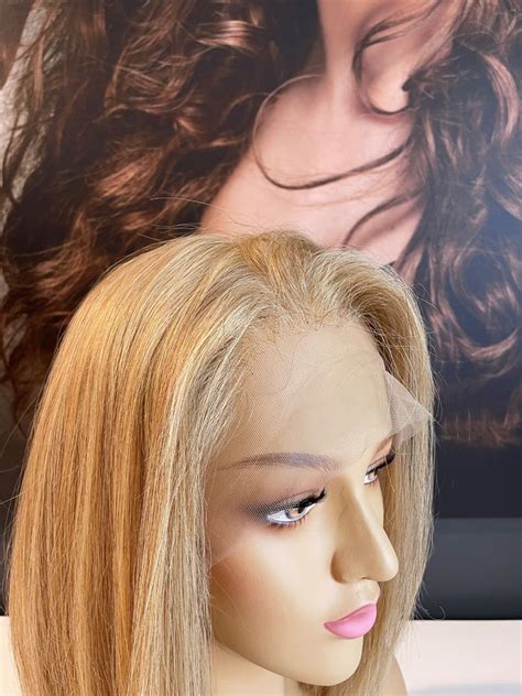 Jen Sandy Blonde Bob Wig No Root Crown Couture