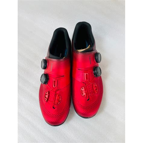『時尚單車』贈擦鞋濕紙巾 Shimano Rc702 S Phyre Rc7 公路車競賽級車鞋 藍紅色 紅色 寬楦版 蝦皮購物