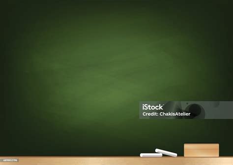 녹색 칠판 배경 분필 칠판 지우개 더러운 칠판 벡터 일러스트 레이 션 개념에 대한 스톡 벡터 아트 및 기타 이미지 개념