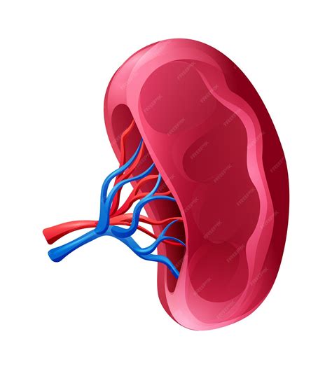 Menselijke Milt Anatomie Van Interne Organen Vectorillustratie
