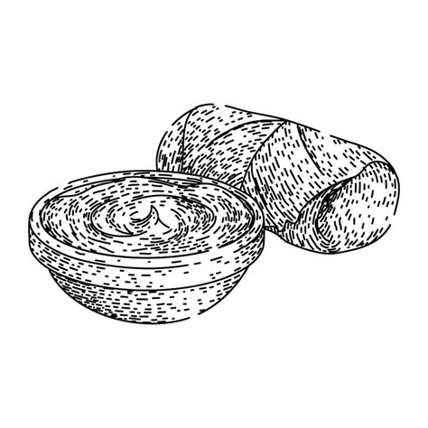 Premium Vector Food Dolma Hand Drawn Dinner Gourmet Lunch Delicious
