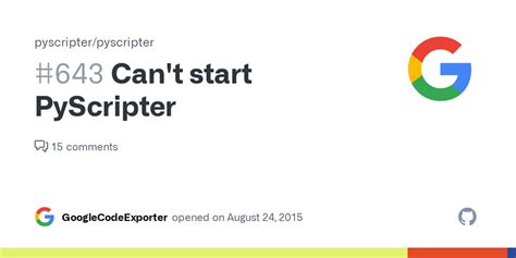 can t start pyscripter · issue 643 · pyscripter pyscripter · github