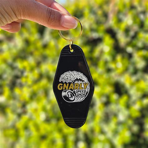 Gnarly Speed Shop Motel Keychain Gnarly Speed Shop