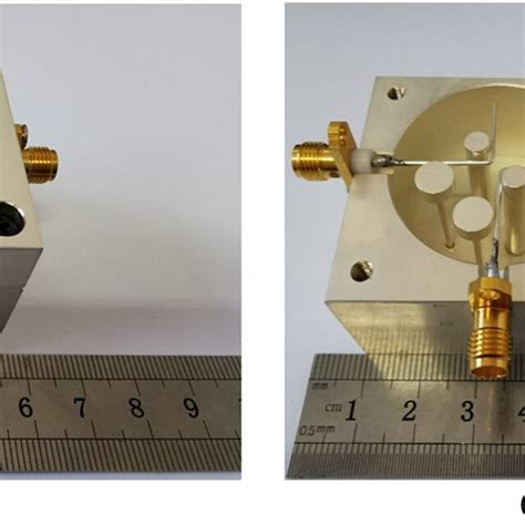 Photograph Of The Fabricated Cavity Filter A Outer View And B Download Scientific Diagram