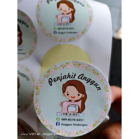 Jual Stiker Label Produk Stiker Snack Stiker Makanan Shopee Indonesia