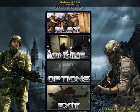 Modern Cs1 6 Gui Mod For Counter Strike 1 6 Cs1 6 Mods
