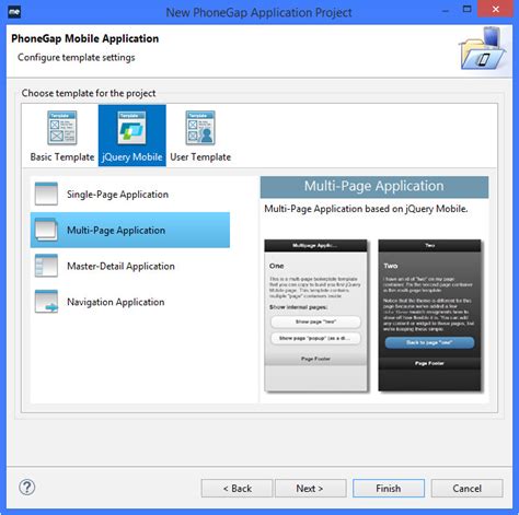 phonegap project template williamson