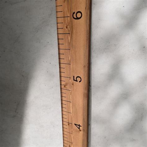 Wood Grow Chart Cherry Wood Daddy