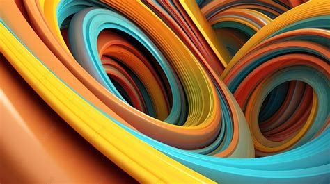 추상적인 배경을 만드는 그림된 3d 루핑 원 건설 패턴 3d 라인 기하학적 파 배경 일러스트 및 사진 무료 다운로드