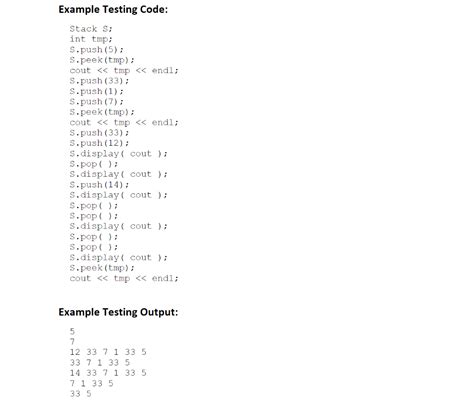 Solved Write A Program That Implements A Stack Derived From