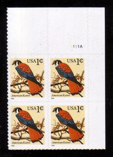 3031 Kestrel Lot Of 10 Mint Plate Blocks F Vf Nh Ebay