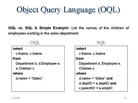 Chapter 11 Objectoriented Dbmss Chapter 27 28 Appendix