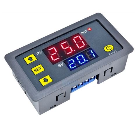 Jual TM1 24V DC Digital Cycle Timer Delay Relay Module LED Dual Adjustable Timing Display