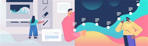 디자이너 팀 만들기 웹 사이트 사용자 인터페이스 그래픽 디자인 Ui 크리에이티브 서비스 개념 만족한에 대한 스톡 벡터 아트 및