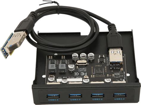 Front Panel Pcie To Usb 3 0 Hub With 4 Port 3 5 Inch Pc Front Panel Internal Card