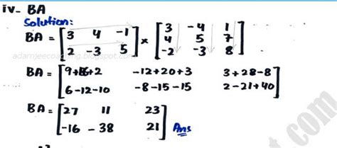 Iv Ba Solution Begin Array L Text Solution Left Begin Arr