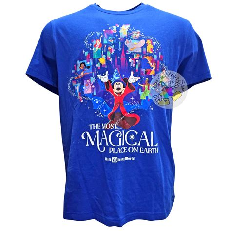 Disney Adult Shirt Sorcerer Mickey Disney World Tee Xl