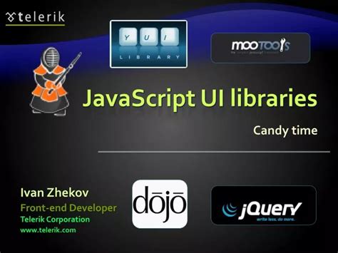 PPT JavaScript UI Libraries PowerPoint Presentation Free Download ID