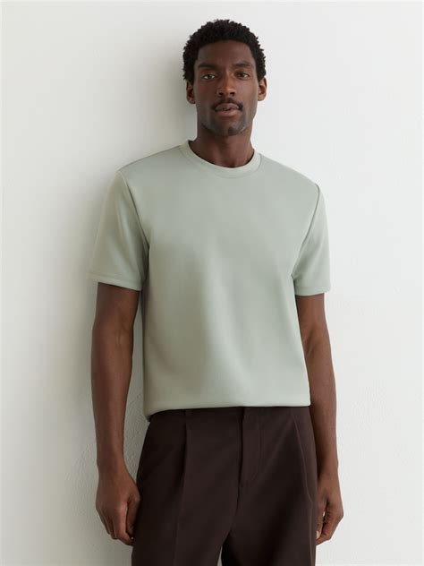 Buy Reiss Mint Green Bradley Premium Interlock Modern Fit T Shirt From