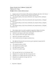 Practice Test For Econ Midterm Spring Practice Test For Econ Midterm Spring