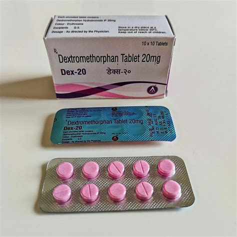 Dextromethorphan Hydrobromide Tablets 20 Mg At Rs 4000 Stripe In