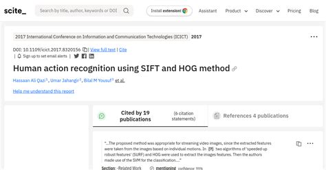 Human Action Recognition Using Sift And Hog Method