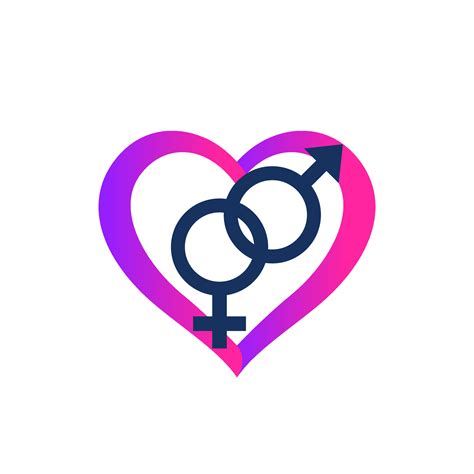Sex Icon With A Heart Vector Art Vector Art At Vecteezy