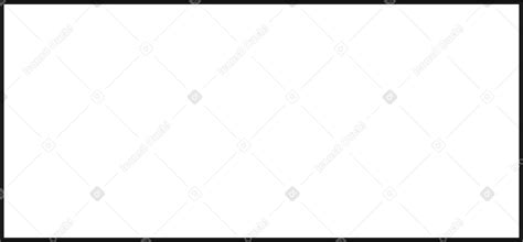 Png 및 Svg의 선이 있는 흰색 사각형 일러스트