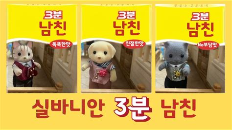 실바니안 3분 남친🍛snl똑바로 살아라 고정관념 패러디실바니안 패밀리인형놀이상황극인형드라마인형스토리텔러장난감유튜버인형계 Youtube