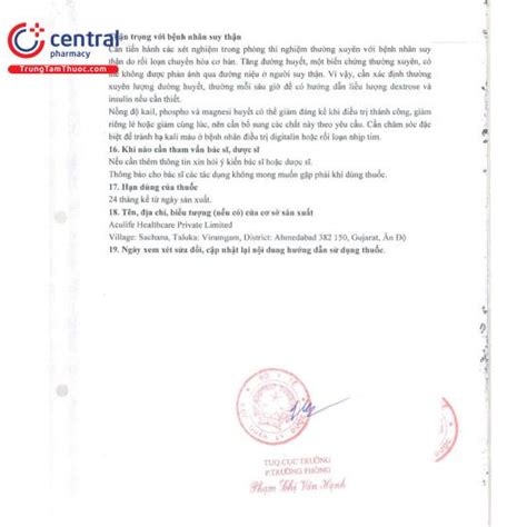 [chÍnh HÃng] Thuốc Nirmin Nephro 7 Dịch Truyền Cho Người Suy Thận