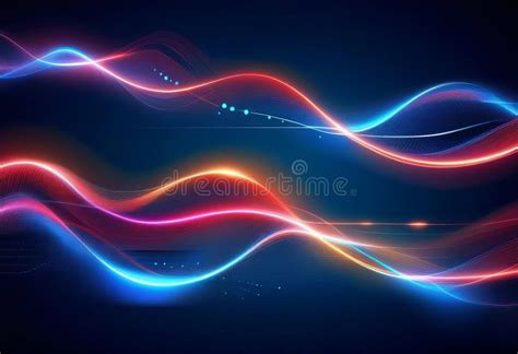 Abstract Technology Horizontal Motion Style Concept Stock Illustration